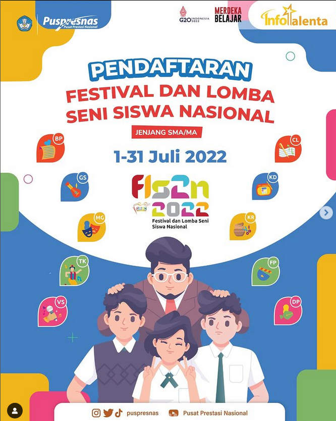Pendaftaran Festival Lomba Seni Siswa Nasional (FLS2N) 2022 - SMAN 1 ...